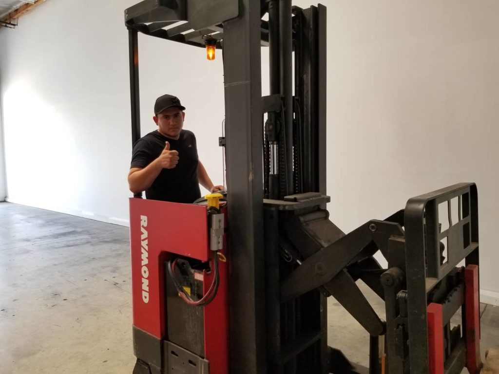 Los Angeles Forklift Certification Sitdown Stand Up Reach Cherry